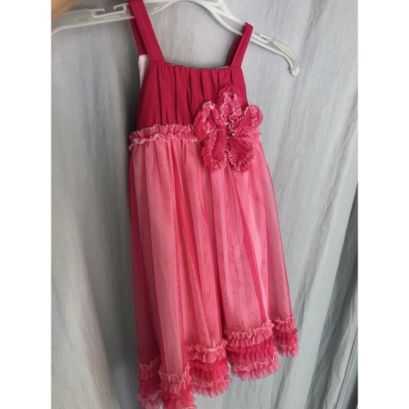 Isobella & Chloe | Dresses | New Isonella Chloe Hot Pink Mash Overlay ...